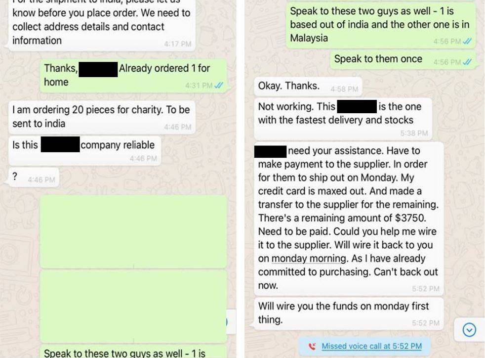 WhatsApp Scam Seeks ‘Donations’ For Oxygen Tanks Sent To India, SPF ...