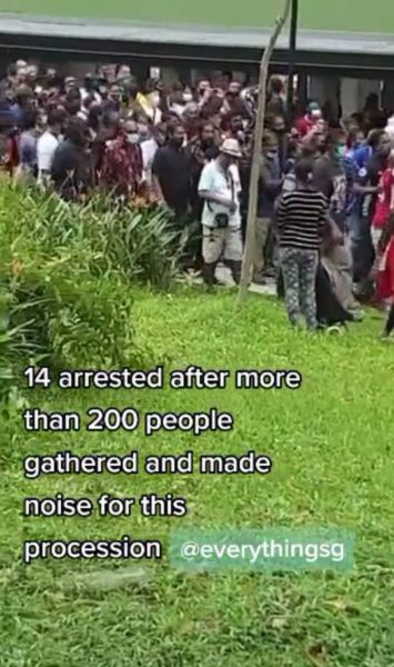 200 People Gather For Boon Lay Funeral During P2HA, 14 Arrested For ...