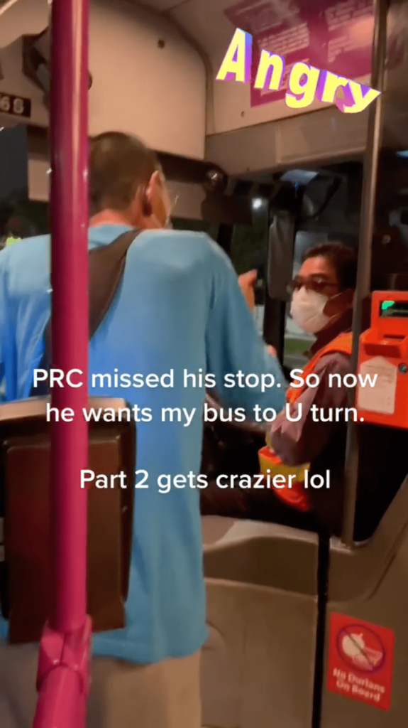 Man Misses Bus Stop & Refuses To Alight, Wants To Call 999 For Help