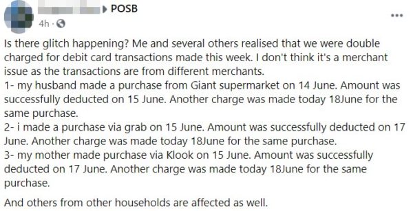 DBS & POSB Customers Notice Double Charges On Cards, Banks Will Refund ...
