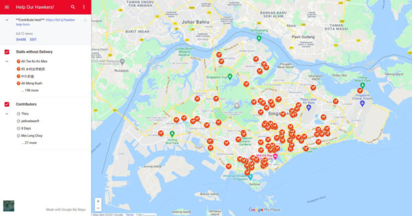 Redditor Creates Map Of Digitally Disadvantaged Hawkers So You Can ...