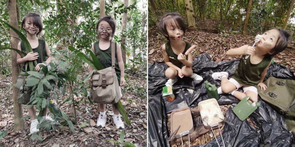 Ex-SAF Commando Creates Jungle Courses For His Kids, Teaches Them ...