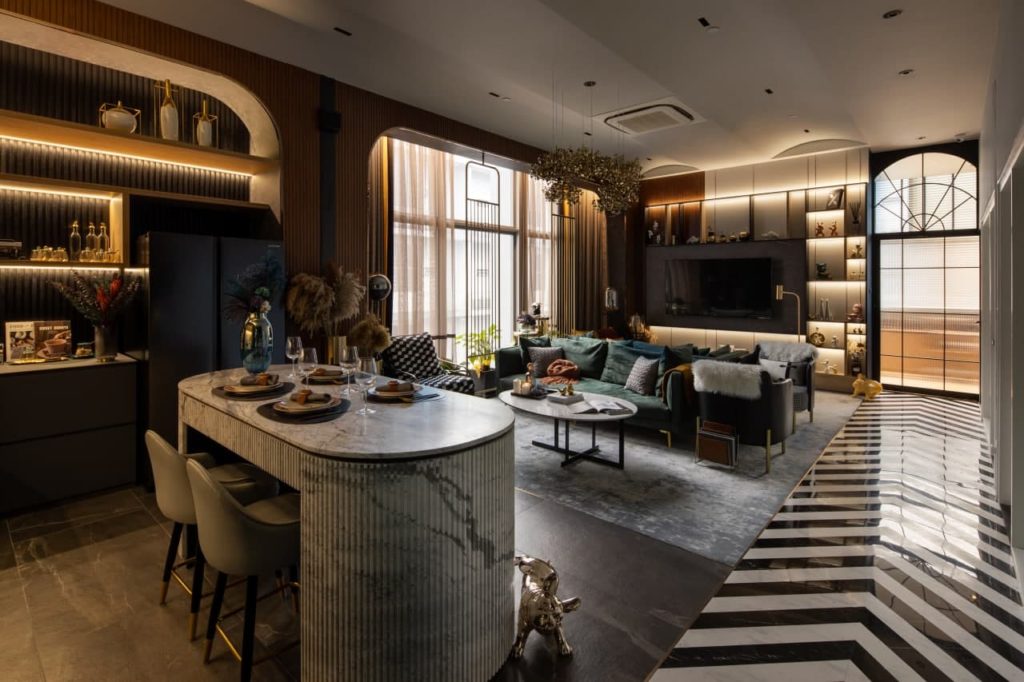 Paya Lebar Studio Has Arches & Tall Glass Doors, Inspo For An NY-Style Loft