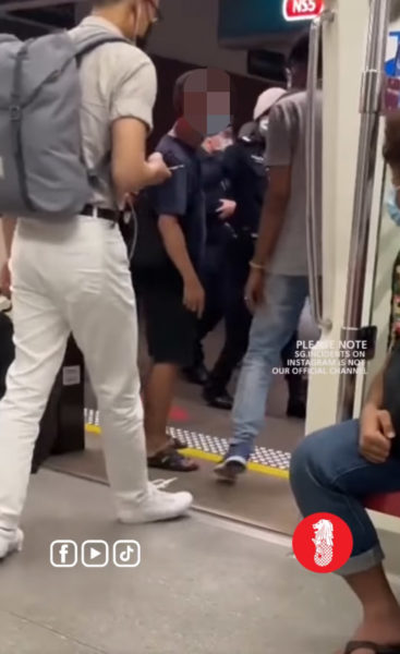 Squabbling MRT Commuters Take Argument Outside, TransCom Officers Greet ...