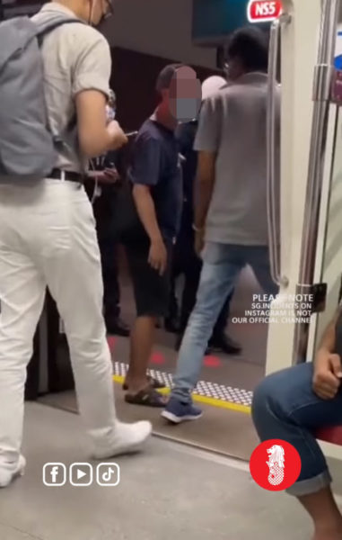 Squabbling MRT Commuters Take Argument Outside, TransCom Officers Greet ...