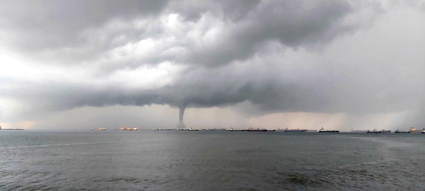 Waterspout Appears At East Coast On 10 Jul As A Gloomy Morning Greets S ...