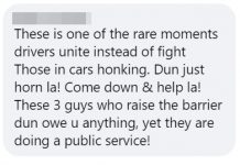 Faulty Boon Lay Carpark Barrier Blocks Exit, 3 Men Help Hold It Up