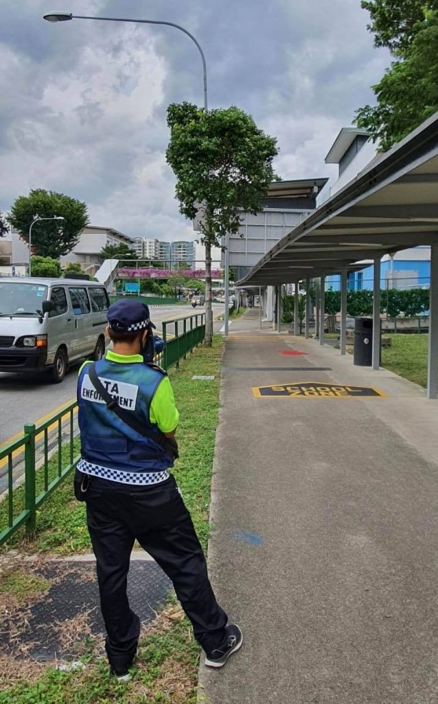 LTA Officer With Speed Gun Seen Monitoring Bicycle Paths, Cyclists ...