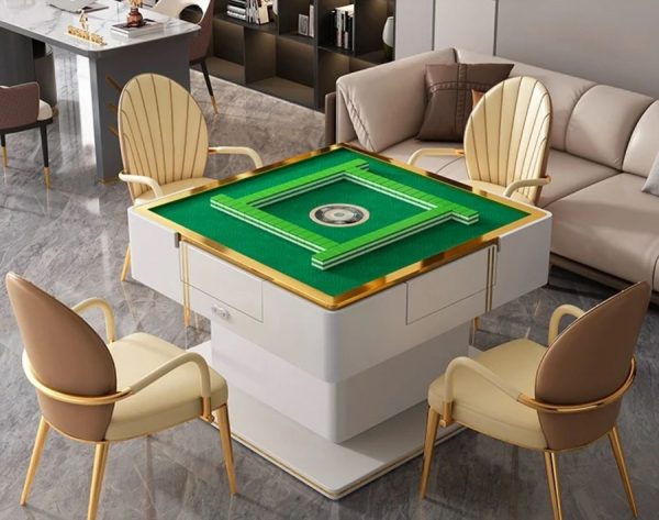 This Mahjong Table Turns Into A Dining Or Coffee Counter To Hide ...