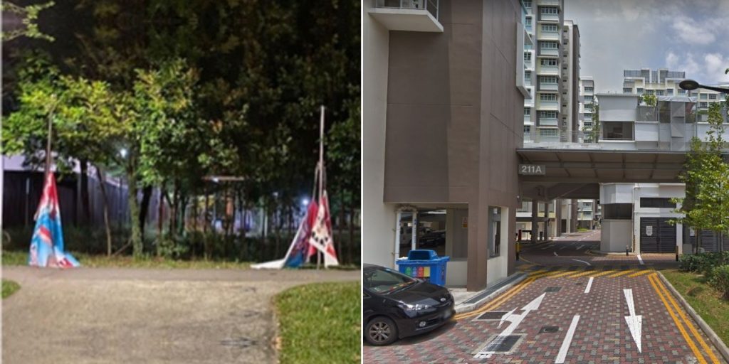 Man Allegedly Vandalises National Day Flags & Banners In Punggol ...