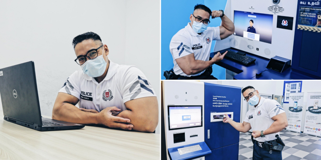 Buff Geylang Police Officer Shares Queue Skipping Tips, His Arms Get ...