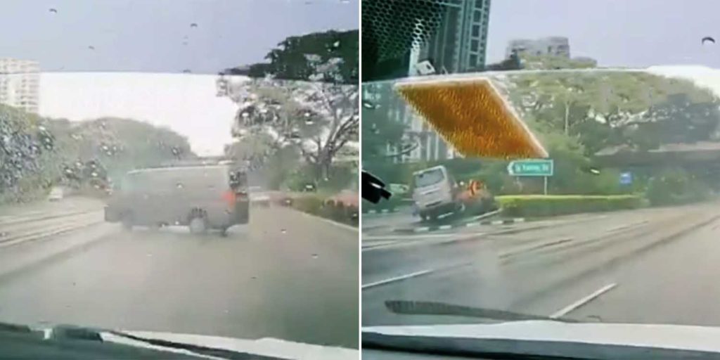 Speeding Van Skids Along ECP On 20 Oct, Motorists Reminded To Drive Safely