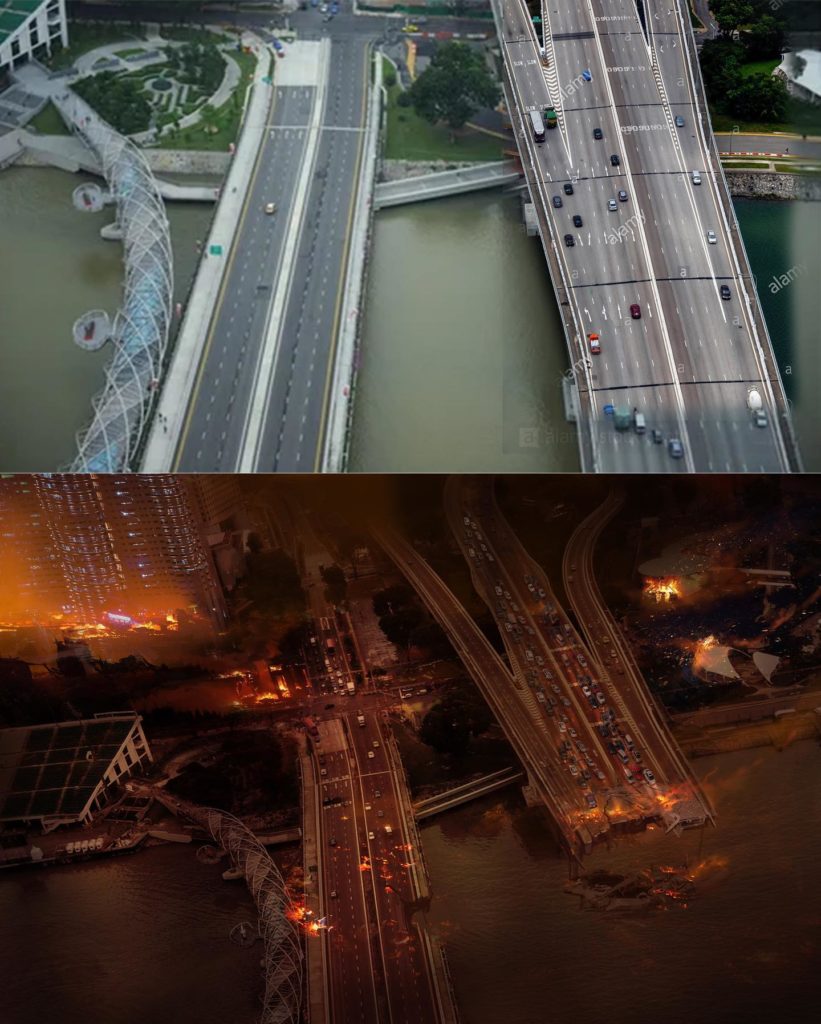 Artist Transforms S’pore Into Dystopian World Destroyed By A Meteor
