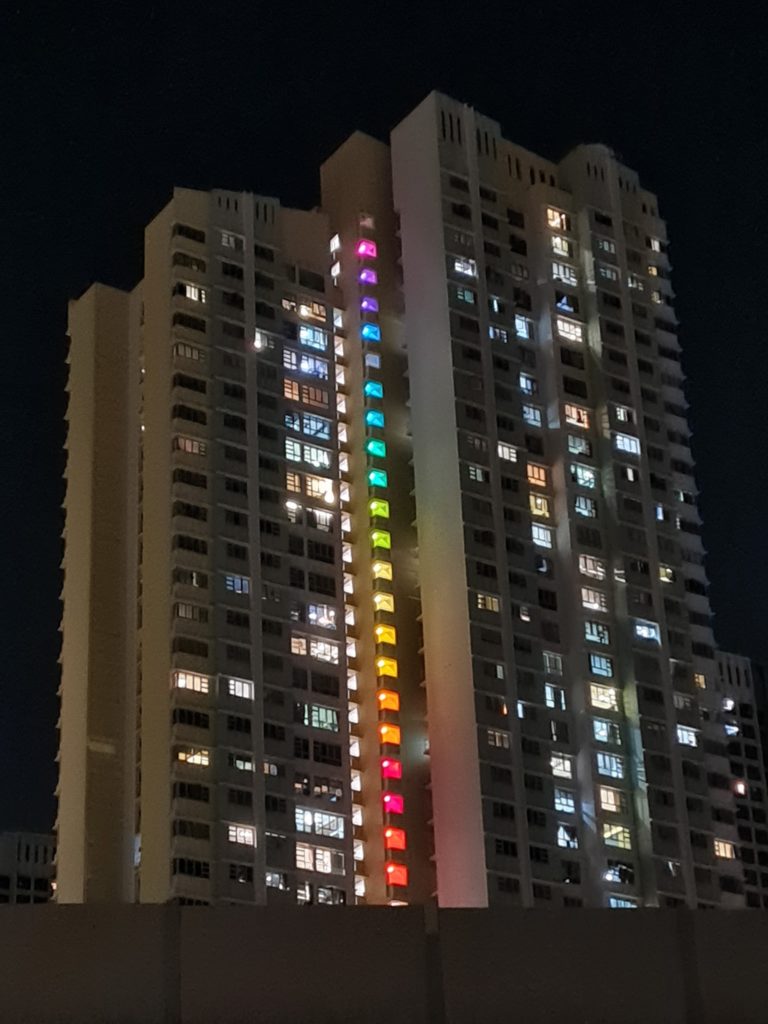 Clementi HDB Block Decked In Rainbow Lights For 1 Night Only, Next ...