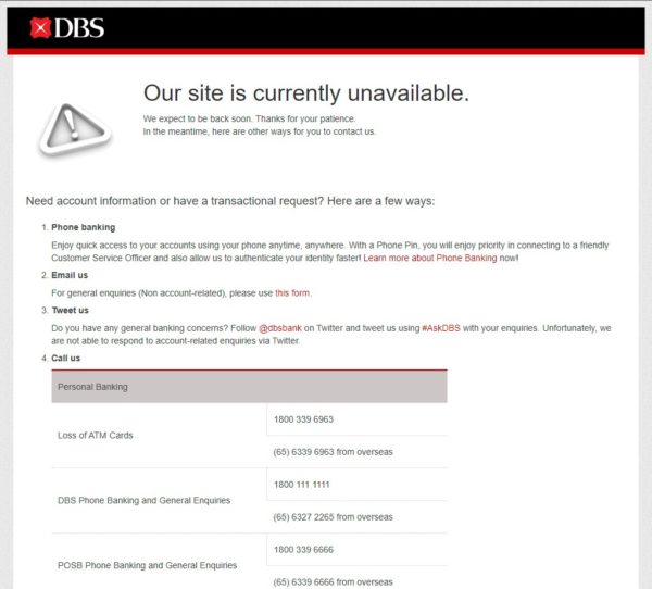 DBS Customers Affected For 3rd Day Straight, MAS Considers Taking ...