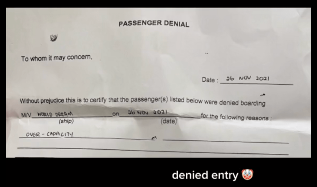 S Pore Woman Allegedly Denied Cruise Entry Due To Overbooking Company