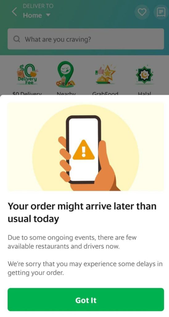 Grab Faces Outage On 16 Nov Morning, Team Is Looking Into Issue