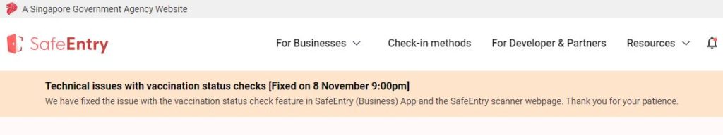 Vaccination Status Temporarily Unavailable On TraceTogether App ...