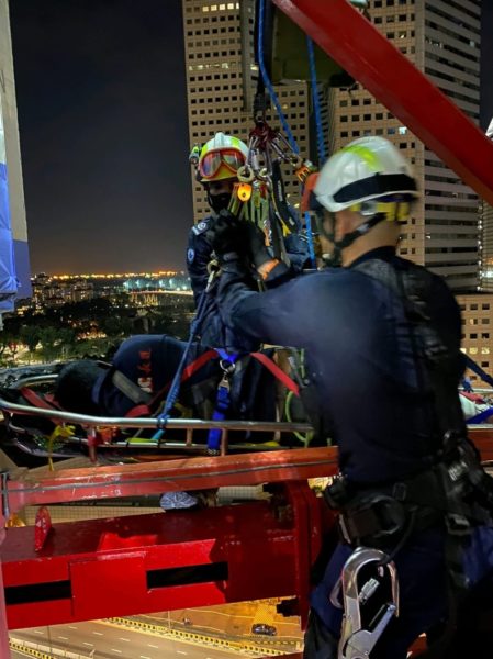 Worker Trapped 70m Above Ground In Tower Crane, SCDF Performs High-Rise ...