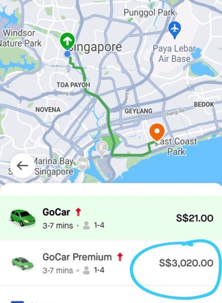 Gojek Premium Price Allegedly Exceeds $3K For A Trip, S'poreans ...