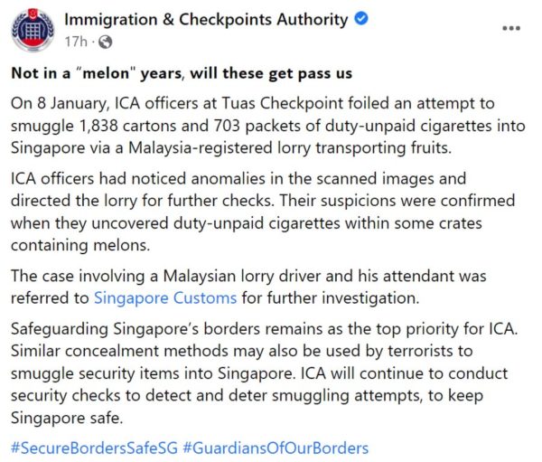 ICA Finds Duty-Unpaid Cigarettes Hidden In Watermelon Crates, Efforts ...