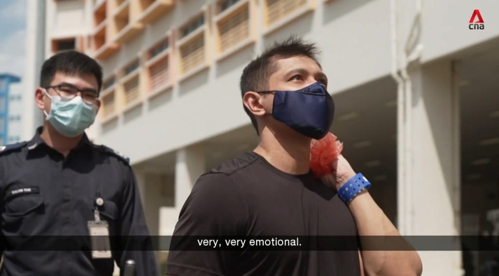 CNA Documentary Shows Changi Prison Inmate's Release, He Finally Hugs ...
