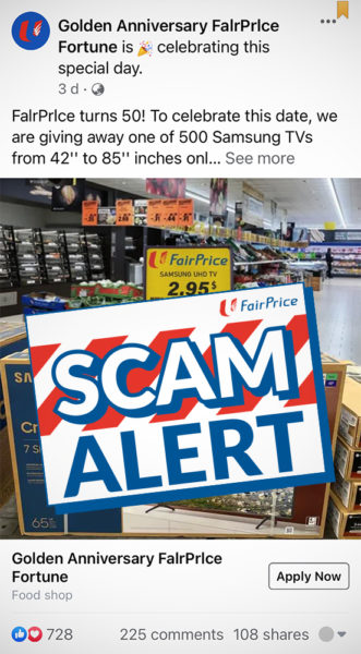 FairPrice Warns Against Fake Giveaways On Facebook, Says They Don't ...