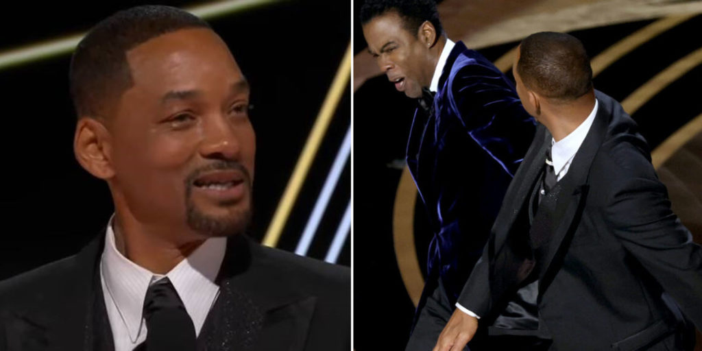 Will Smith Slaps Chris Rock At 2022 Oscars, Tearfully Apologises Upon ...