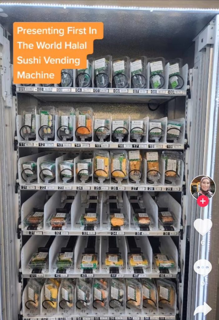 NUS Has Halal Sushi Vending Machine, It Shuts Every 4 Hours For Fresh ...