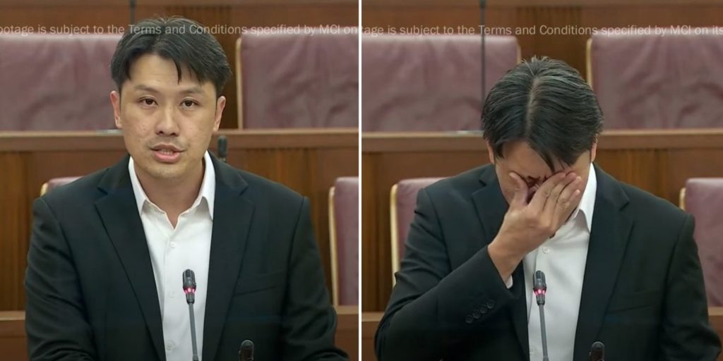 Jurong MP Shawn Huang Gets Emotional In Parliament While Speaking On S ...