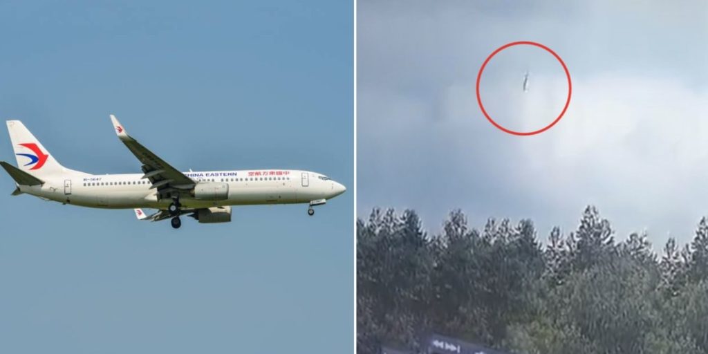 Footage Show China Eastern Airlines Plane Falling Almost Vertically, No ...