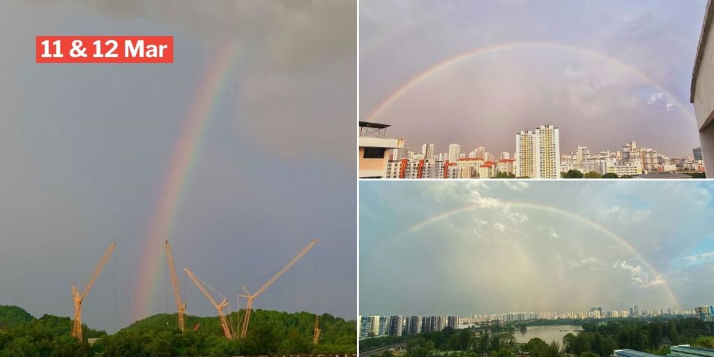 Rainbows Appear In Western S'pore On 2 Consecutive Days, Brighten ...