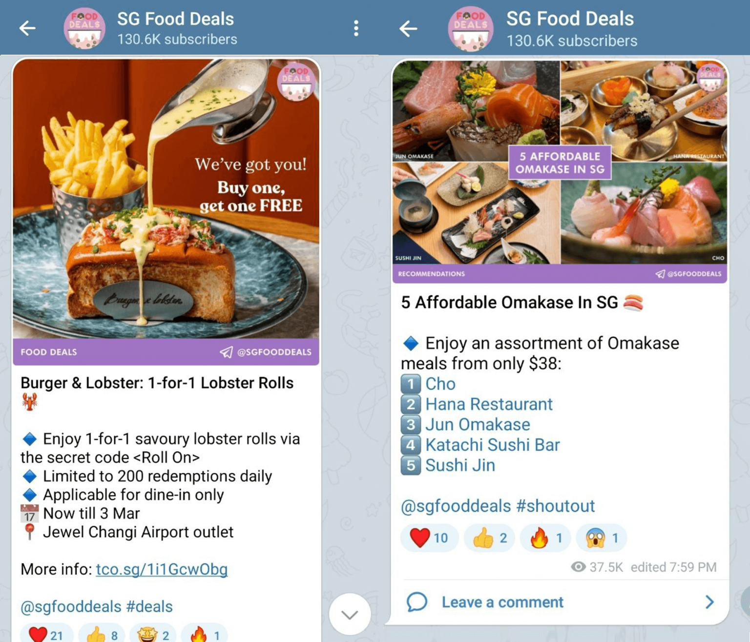 29 Telegram channels in Singapore to follow for deals & updates