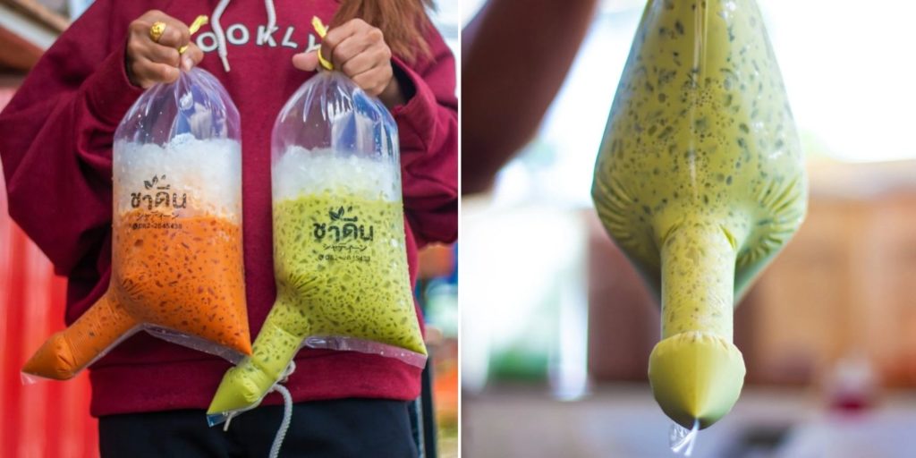 Thai Milk Tea Served In Phallic Packets Are Made For Those Who Are ...
