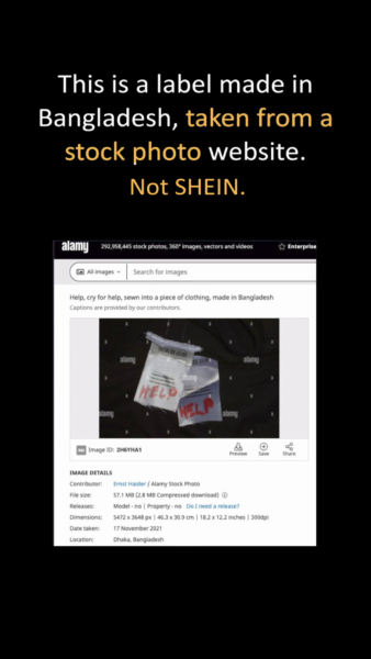 SHEIN Customers Allegedly Find "Help Me" Messages On Labels, Brand ...