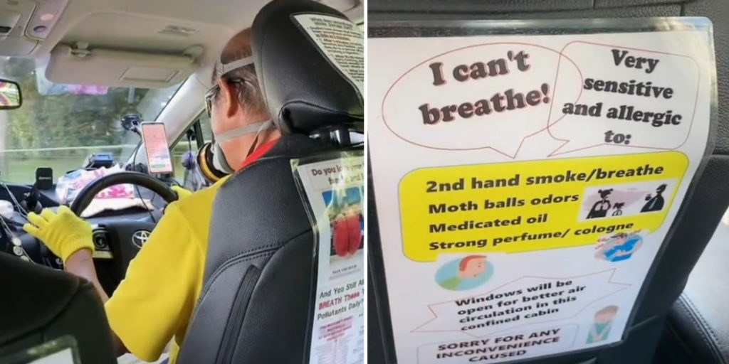 S'pore Grab Driver With Breathing Issues Wears Respirator, Puts Up No ...