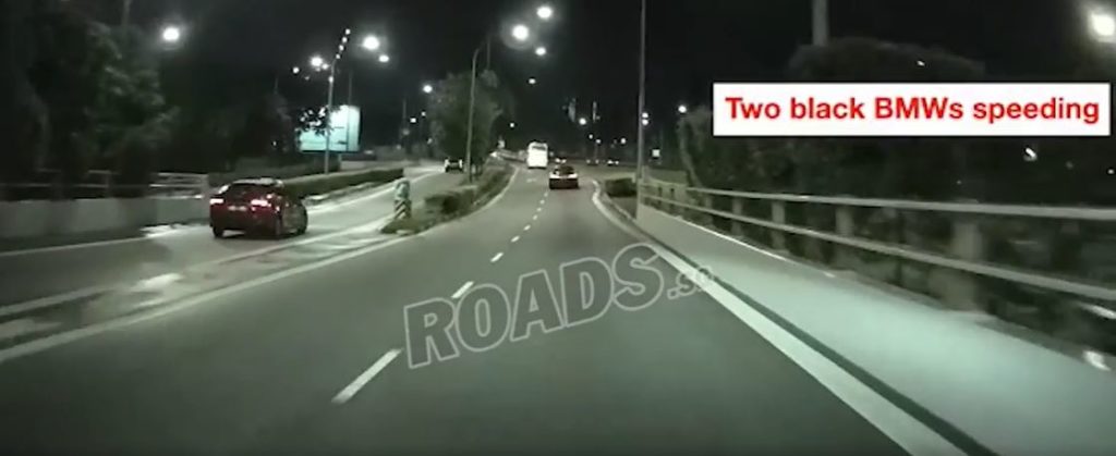 1 Of 2 BMWs Speeding Along CTE Smashes Into Lorry, 3 Conveyed To TTSH