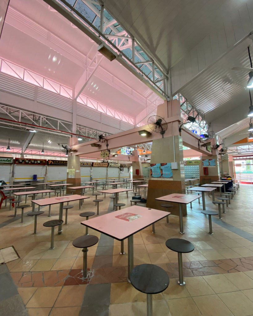 Chong Pang Food Centre Reopens With LED Light Bulbs & Fresh Coat Of Paint