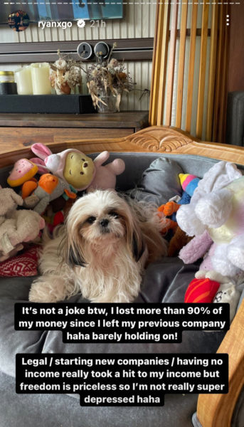 Ryan Tan Says He’s ‘Officially Broke’ After Leaving NOC, Man Donates S ...