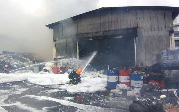 Fire Ravages Tuas Warehouse, Residents Nearby Awaken To Black Smoke In ...