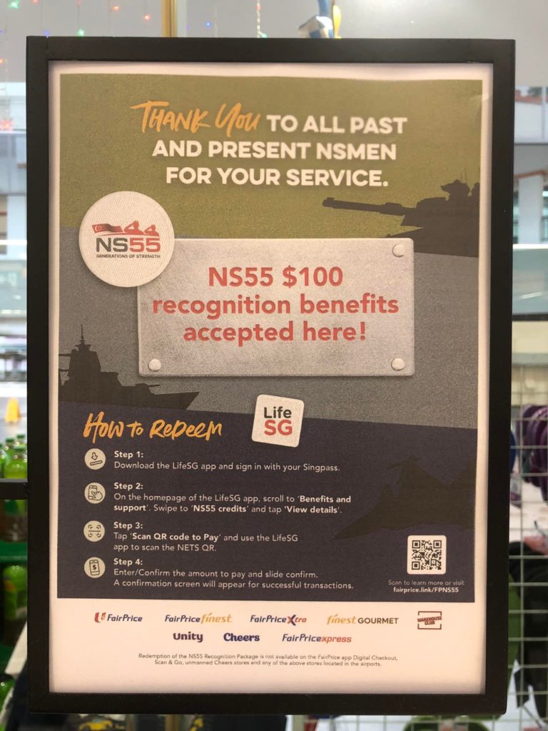 NSmen Free To Decide How To Use NS55 Credits, Encashment Might Incur ...