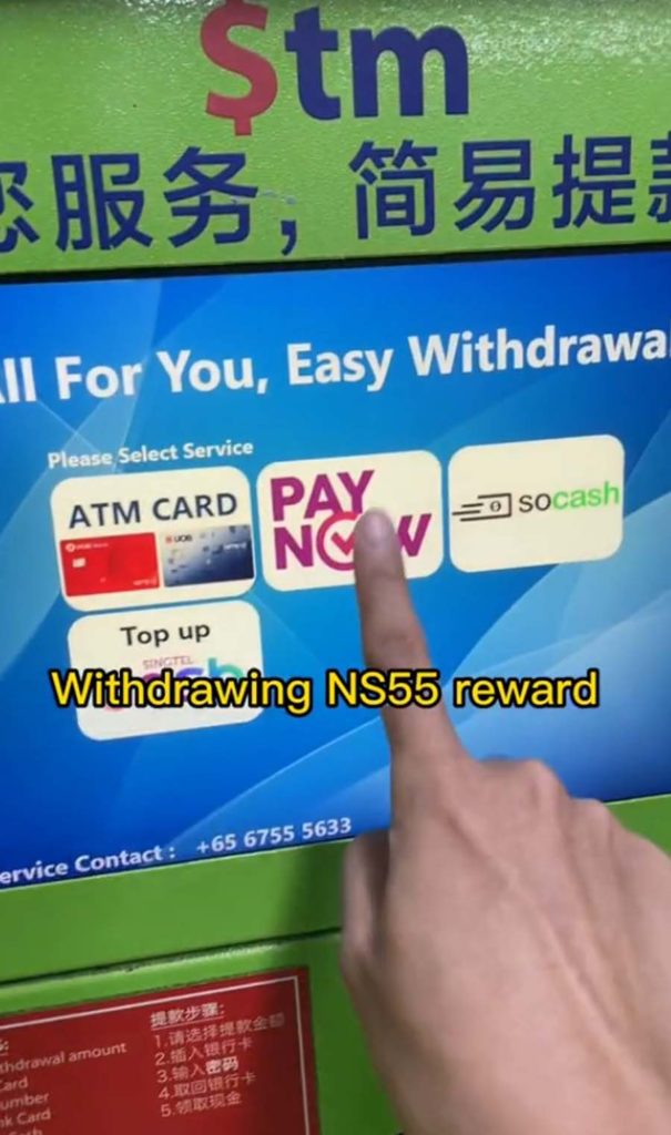 NS55 Credits Allegedly Redeemable As Cash Via Sheng Siong ATM, TikToker ...