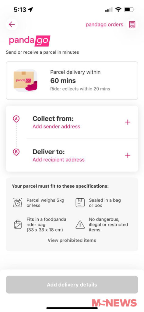 Foodpanda Now Has 24/7 Parcel Delivery Service, You Can Send Birthday ...