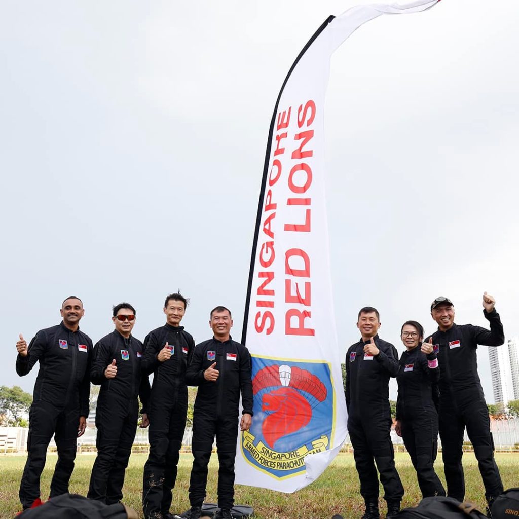 Red Lions Greeted By Double Rainbow As They Make Free-Fall Jumps Over ...