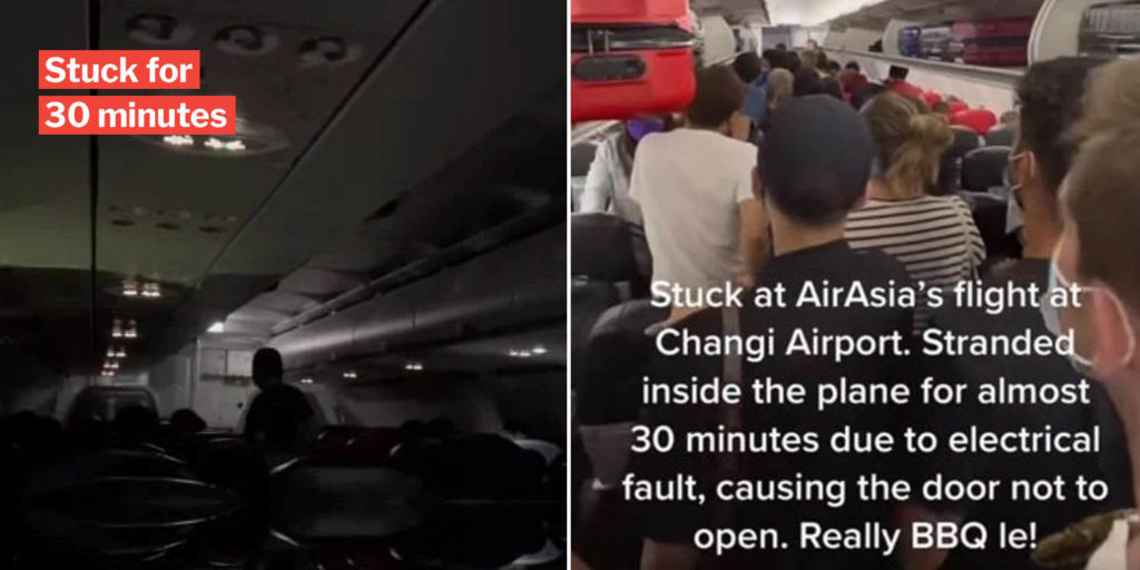 AirAsia Passengers Stuck On Plane At Changi Airport, Doors Couldn't ...