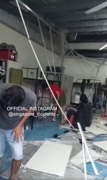 2 Workers Injured After False Ceiling At Woodlands Dormitory Collapses ...