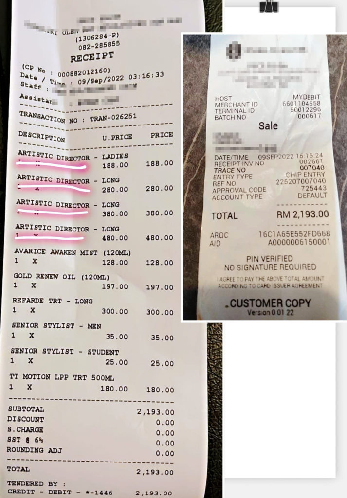 M'sian Man Sues Hair Salon After Family's Bill Amounts To RM2,200, Wife ...