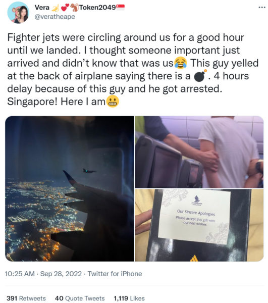 Photo Of SIA Plane Bomb Scare Suspect Goes Viral, Passenger Says '4-Hour Delay Because Of This Guy'