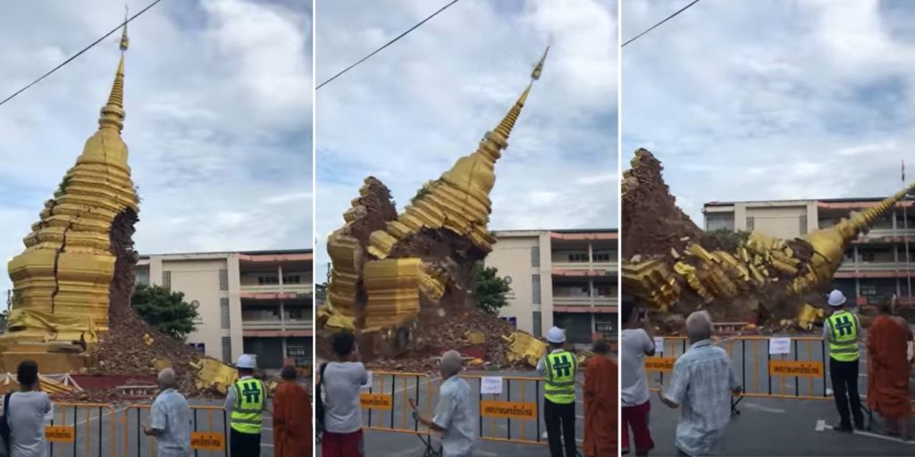 522-Year-Old Pagoda In Chiang Mai Collapses After Heavy Rain, Donations ...
