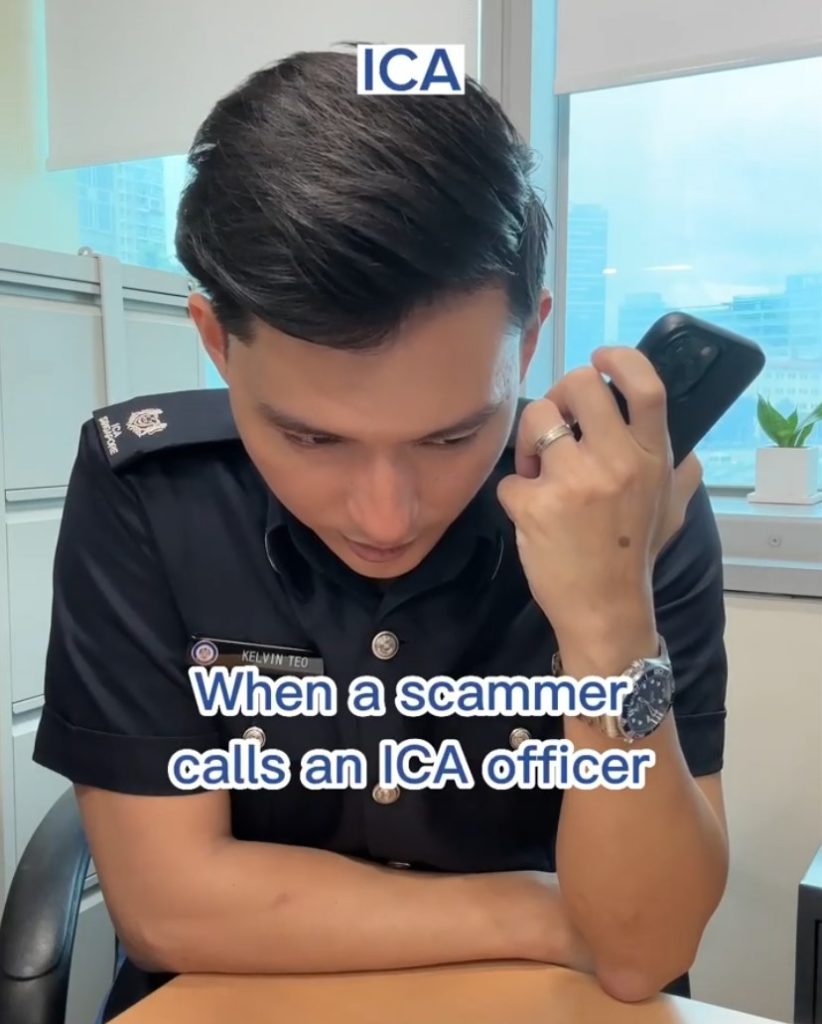 Scammer Posing As ICA Officer Calls A Real ICA Officer, Hangs Up After ...